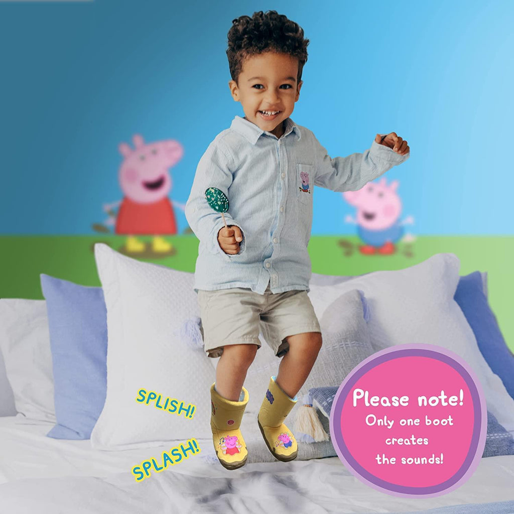 Peppa Pig Muddy Puddle Boots Sings Interactive Wearable Play Dress-up ...