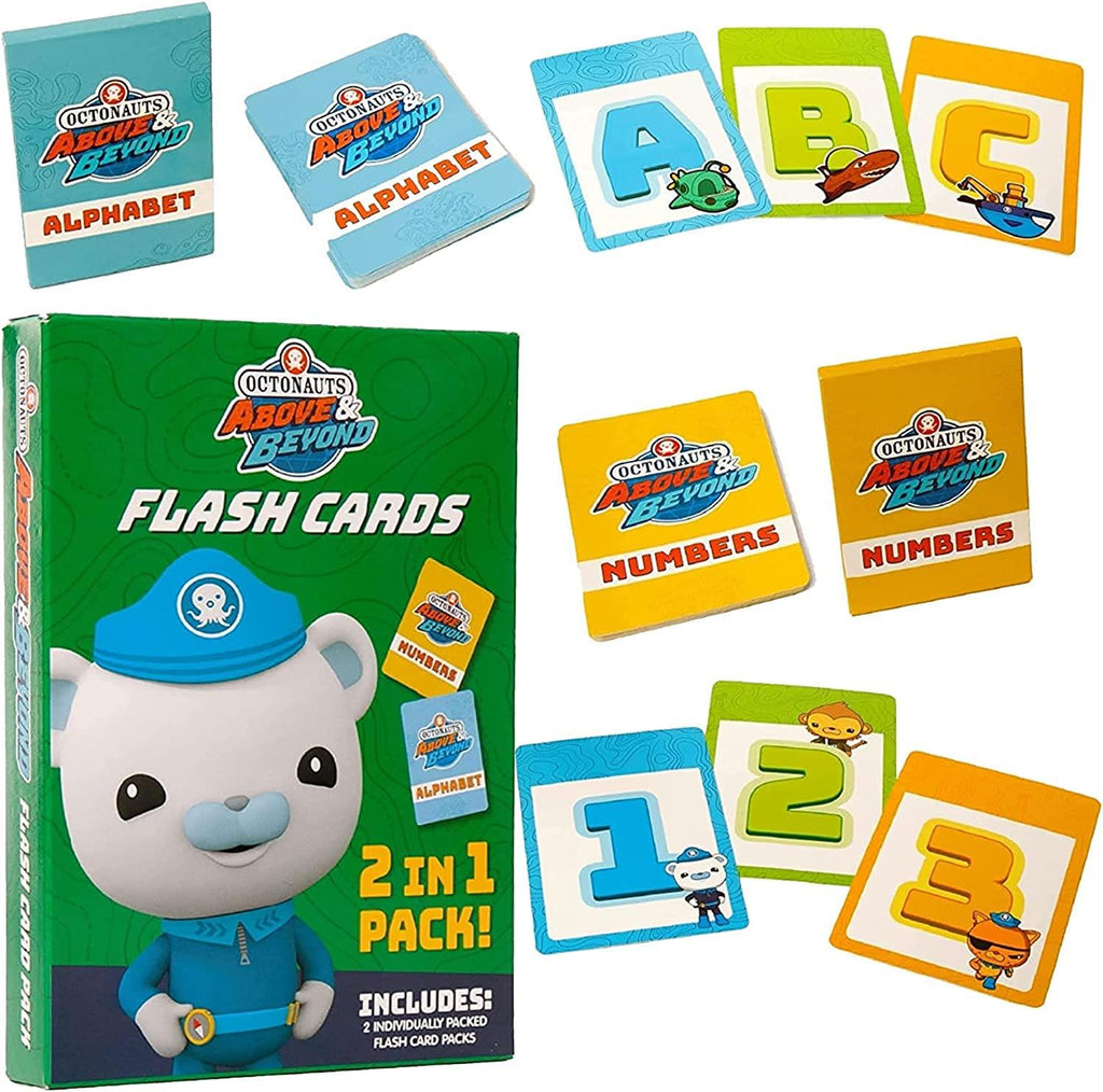 Octonauts Kids Card Games & Alphabet Numbers Flash Cards Bundle Educat ...