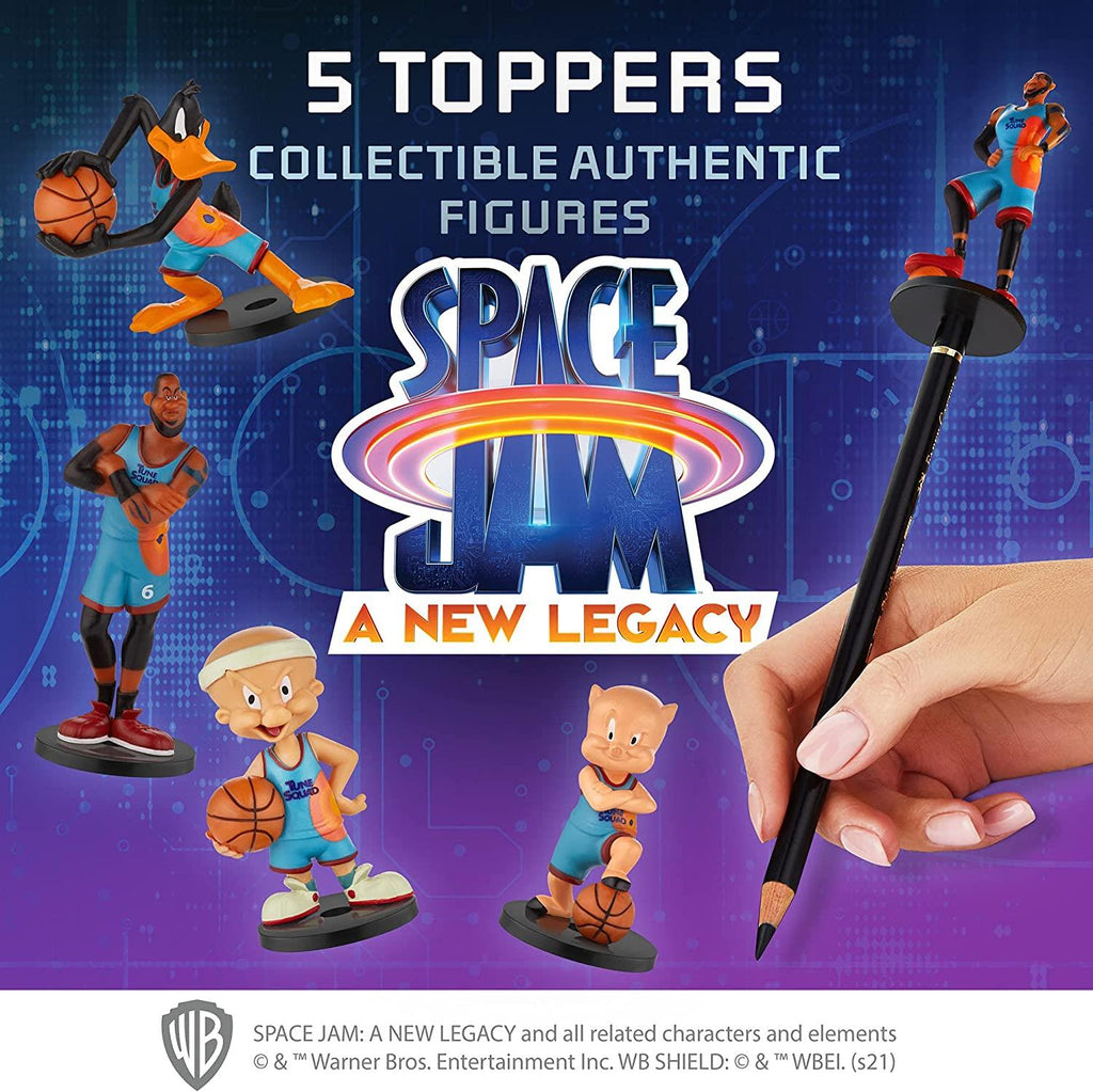 Space Jam Pencil Toppers 5pk Elmer Fudd Daffy Duck Porky Pig Lebron Ja ...
